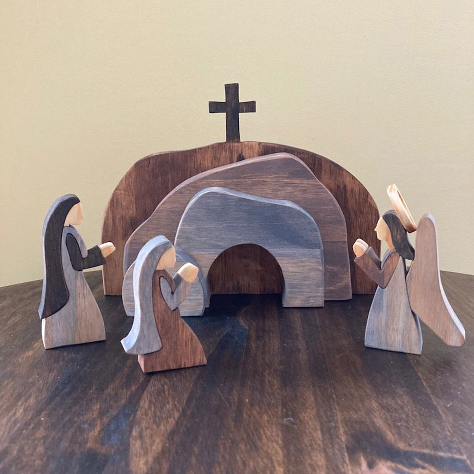 Religious Christian Easter Resurrection Scene Wooden Home Decor ...