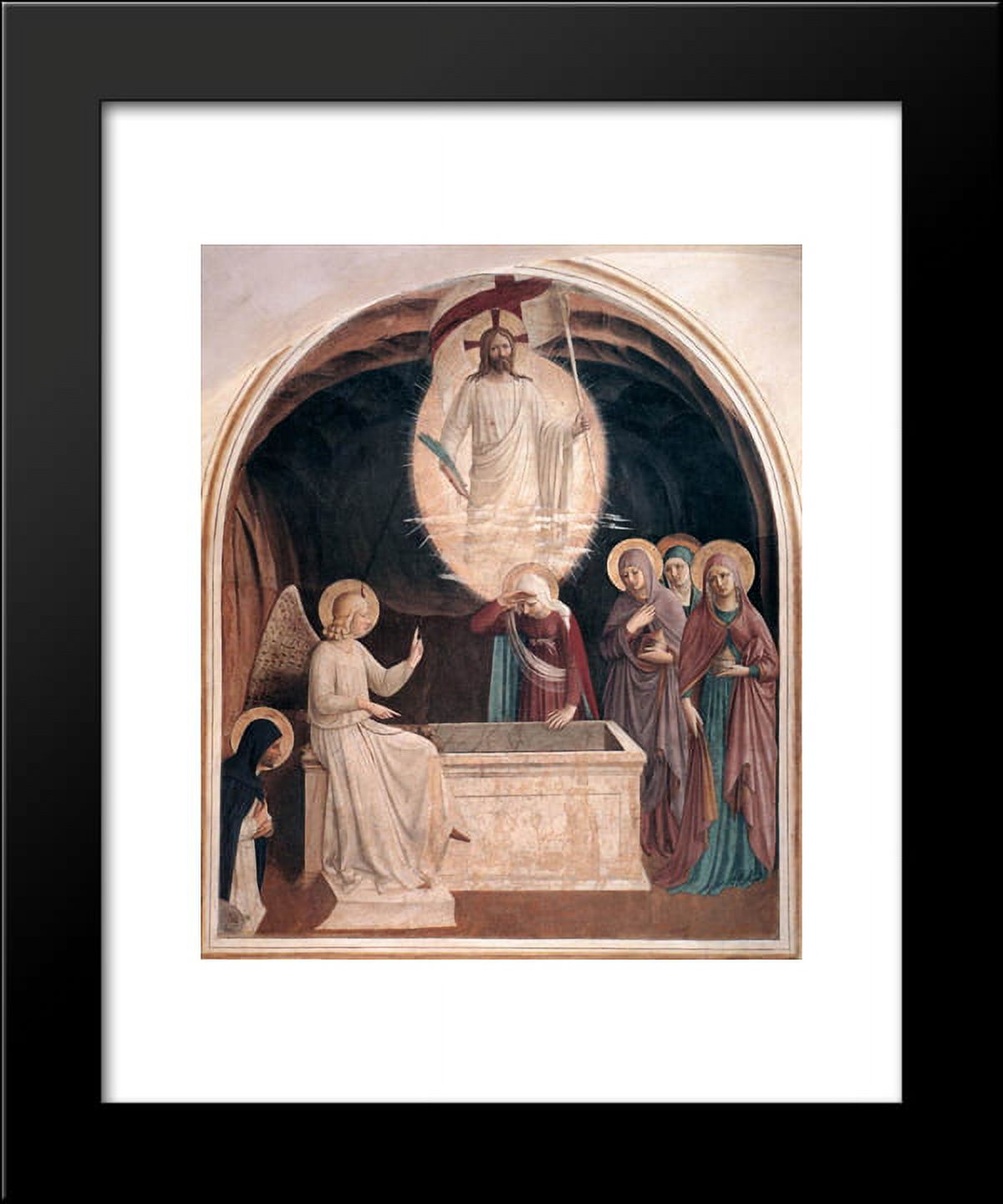 Resurrection of Christ and Women at the Tomb 20x24 Framed Art Print by Fra Angelico - Walmart.com
