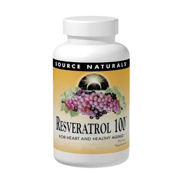 Resveratrol 100 mg 30 Vegetarian Capsules by Source Naturals - Walmart.com