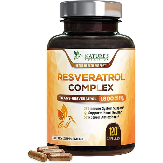 Resveratrol 1800mg Per Serving - Potent Antioxidants for Immune Support ...