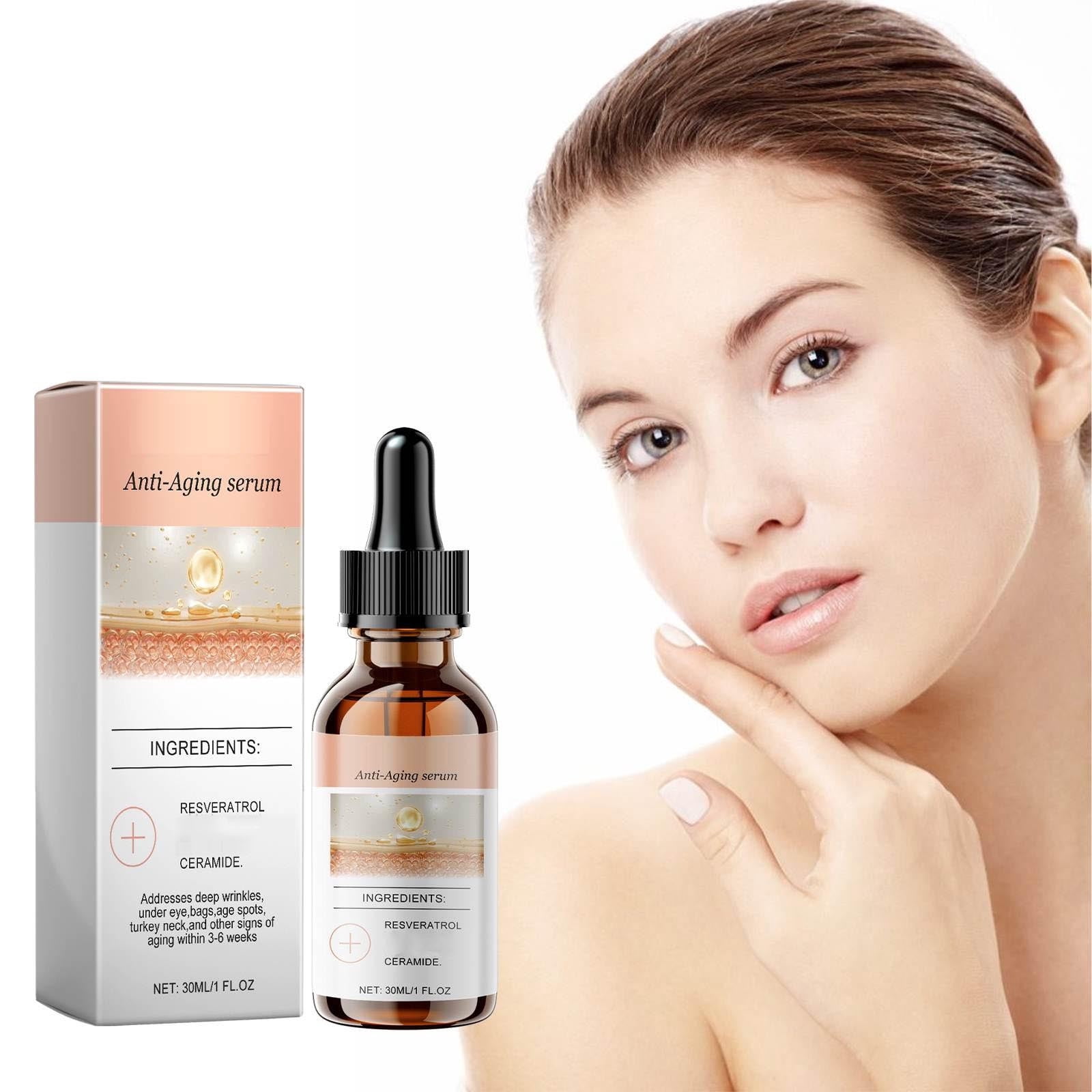 Resveratrol Hyaluronic Anti-Aging Serum - 30ml Facial Serum for ...