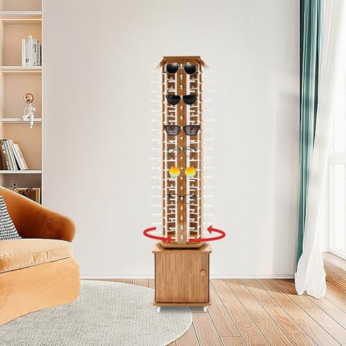Retail 90 Pairs Glasses Sunglass Display Stand, 5 Sides 360° Rotating ...