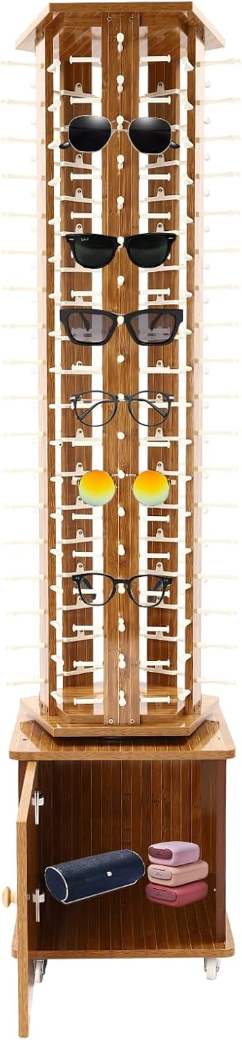 Retail 90 Pairs Glasses Sunglass Display Stand, 5 Sides 360° Rotating ...