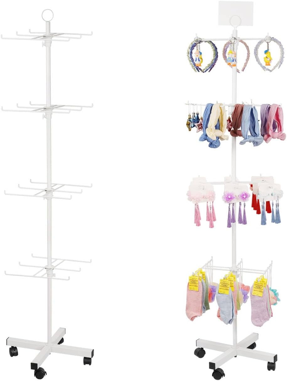 Retail Display Stand Rotating Display Stand 4 Tier Spinning Display ...