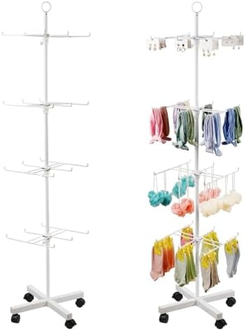 Retail Display Stand Rotating Display Stand 4 Tier Spinning Display ...