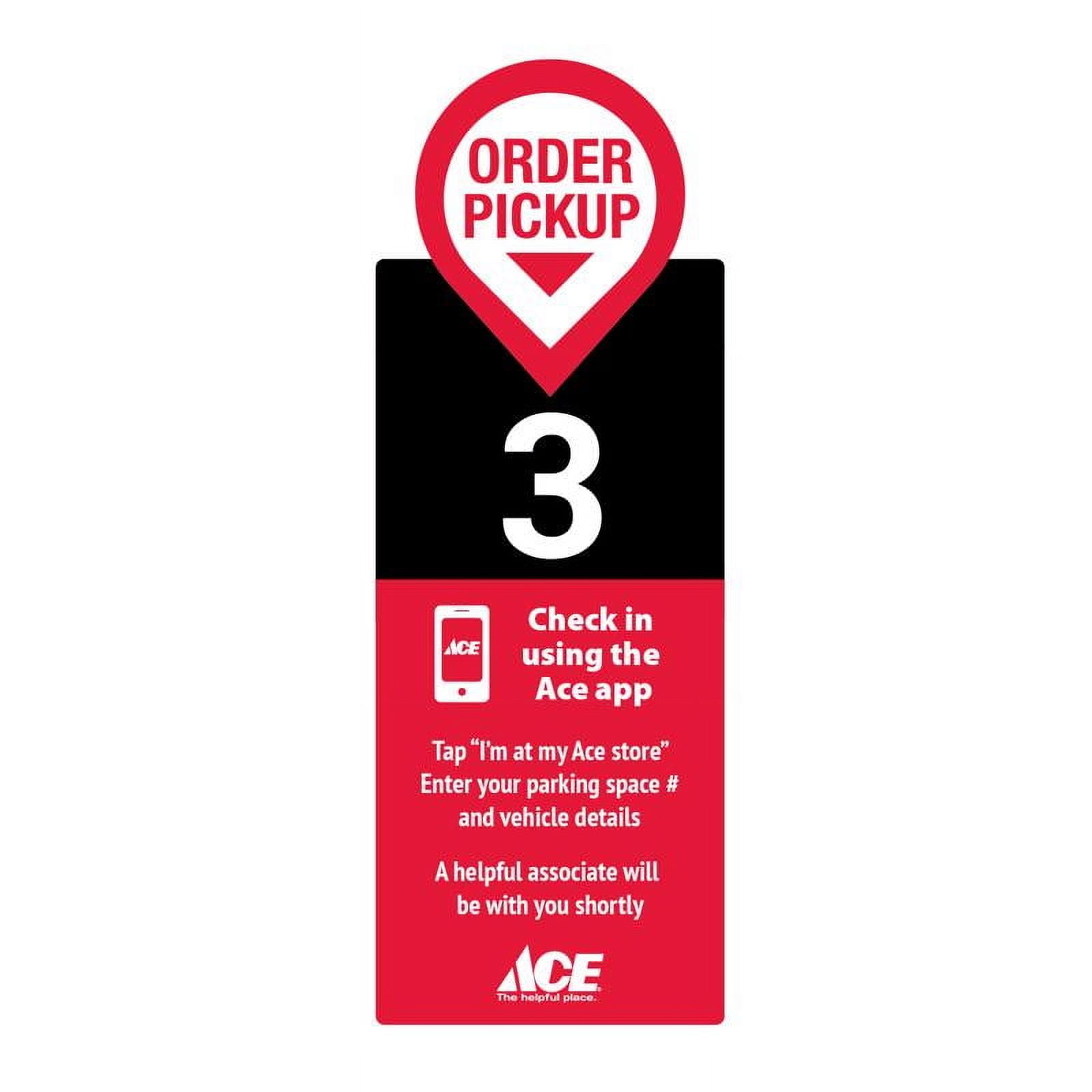 Retail First 9084638 43 x 17 in. Ace Curbside Beacon Plastic Signage ...