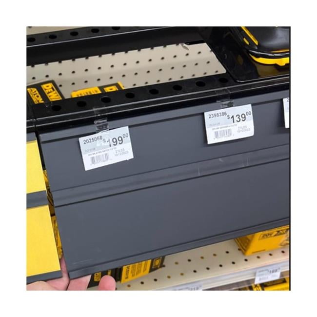 Retail First 9098032 48 in. Aisle Marker Sign Holder - Plastic - Black ...