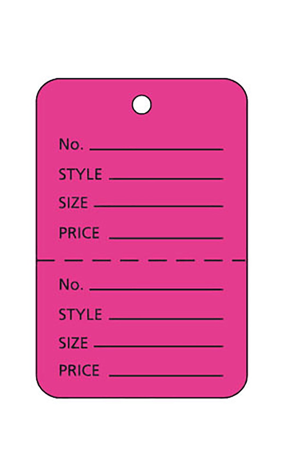 SSWBasics Retail Price Tag - Flamingo Pink - Unstrung - 1¾” W x 1⅞”H ...
