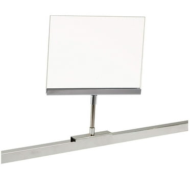 Universal Retail Rack Chrome Frame Clamp On 7" x 11" Sign Holder Card ...