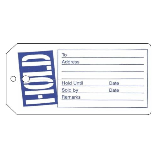 Retail Resource Hold Tags Fit Most Hangers, 1000 Labels, 2.37*4.25 ...