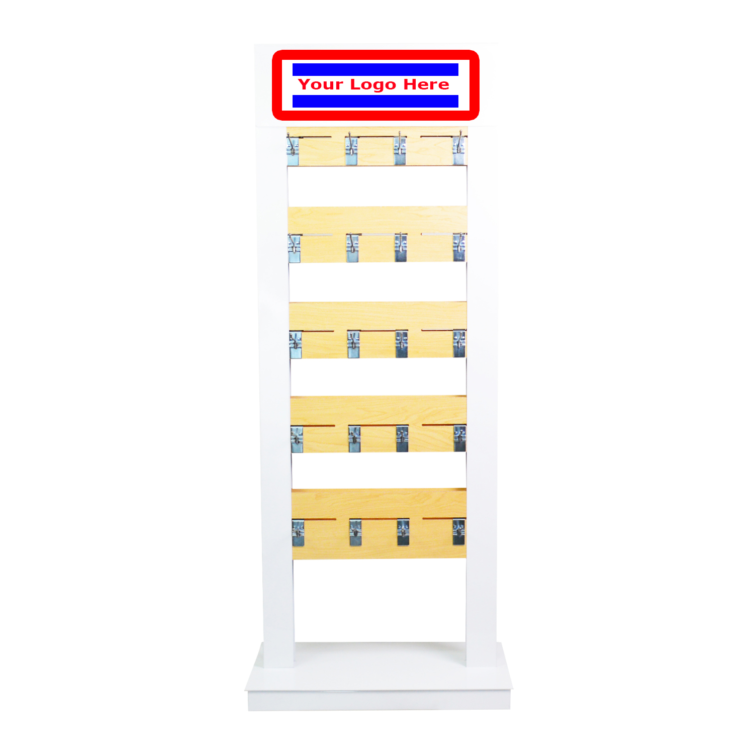 Retail Standing Display Merchandising Rack Store Fixture Large Metal ...