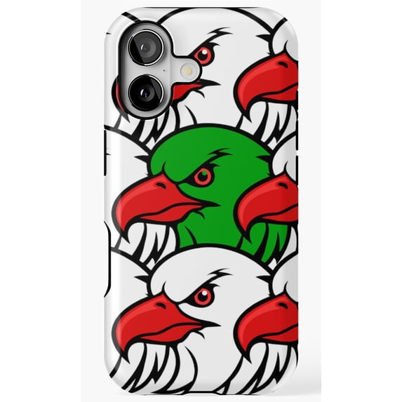 RetailRand Red Beaked Birds Nature Art Phone Case for iPhone 17 16 15 ...