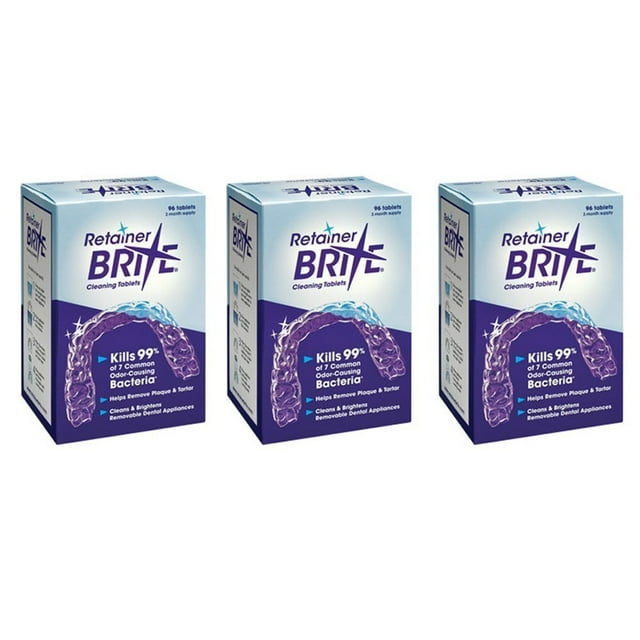 Retainer Brite Dental Aligner Cleaner - 288 Cleaning Tablets for Clear ...