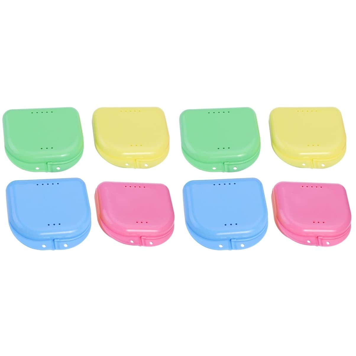 Retainer Case Cute Pink Retainer Case 8 Pcs Plastic Fake Dental ...