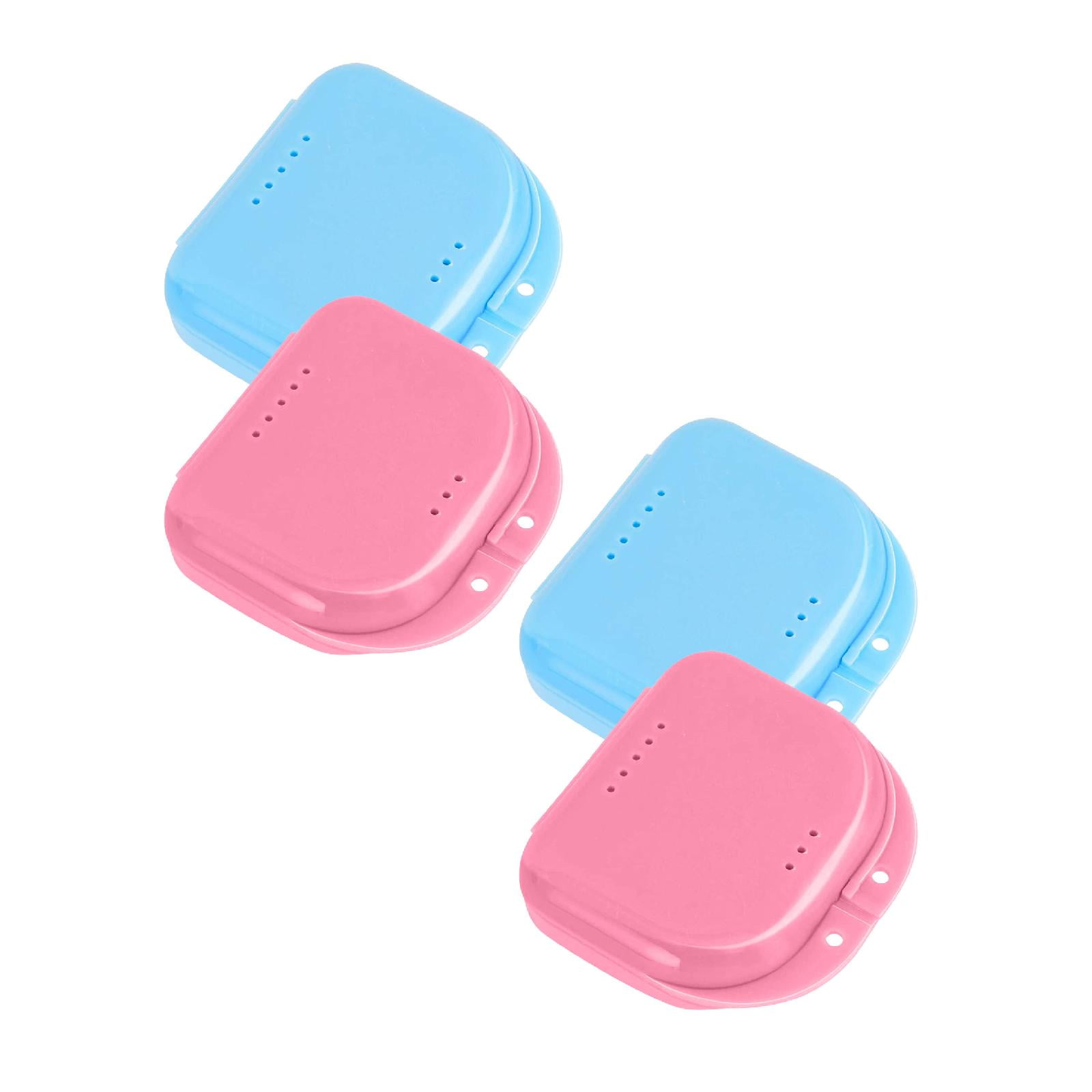 Retainer Case With Vent Holes 2 Pack Mouth Guard Case With Tight Snap ...
