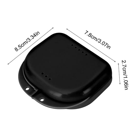 Retainer Case with Vent Holes,Denture Case,Tight Snap Lock Orthodontic ...