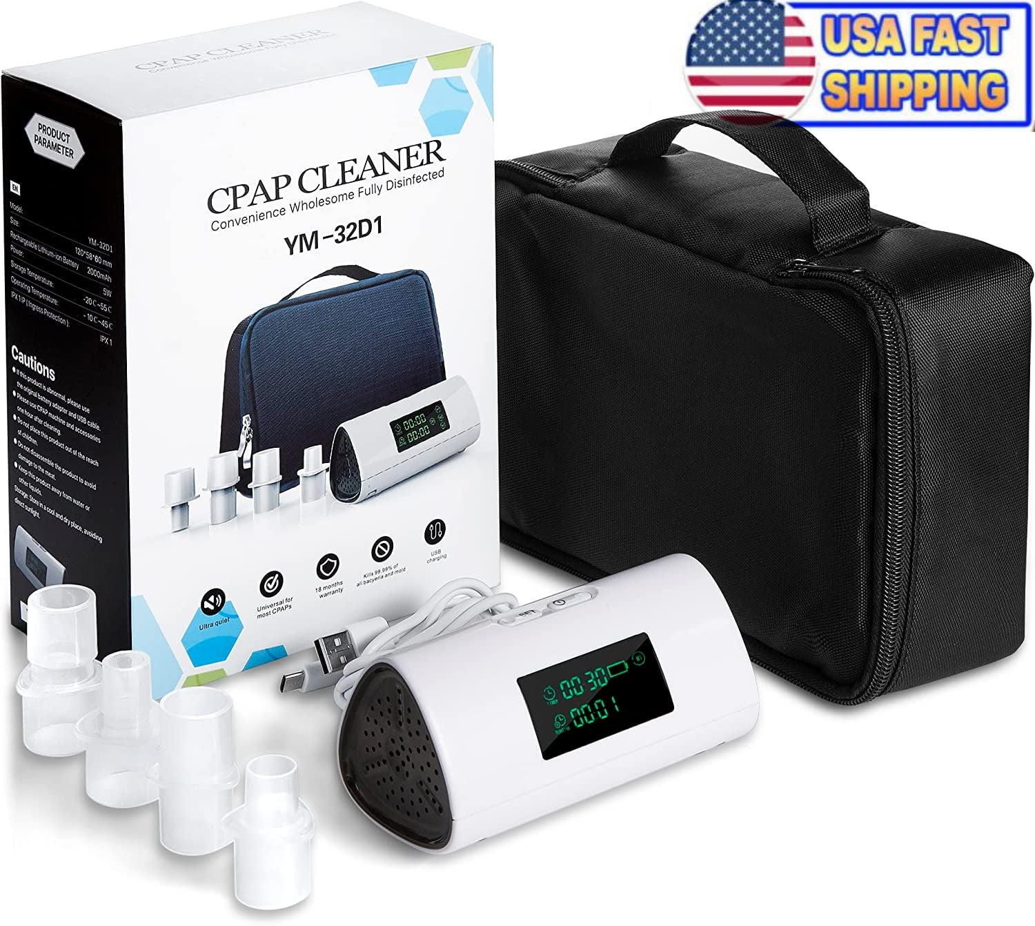 Retainer Cleaner Machine for Denture Cleaner 3 Mode Adjustable Jewelry ...