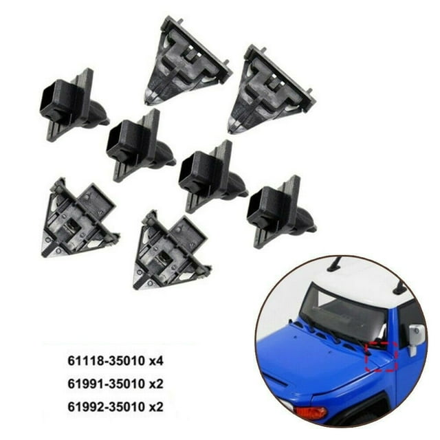 Retainer Clips 8Pcs Accessories Body Fender Cowl Clip Moulding For ...