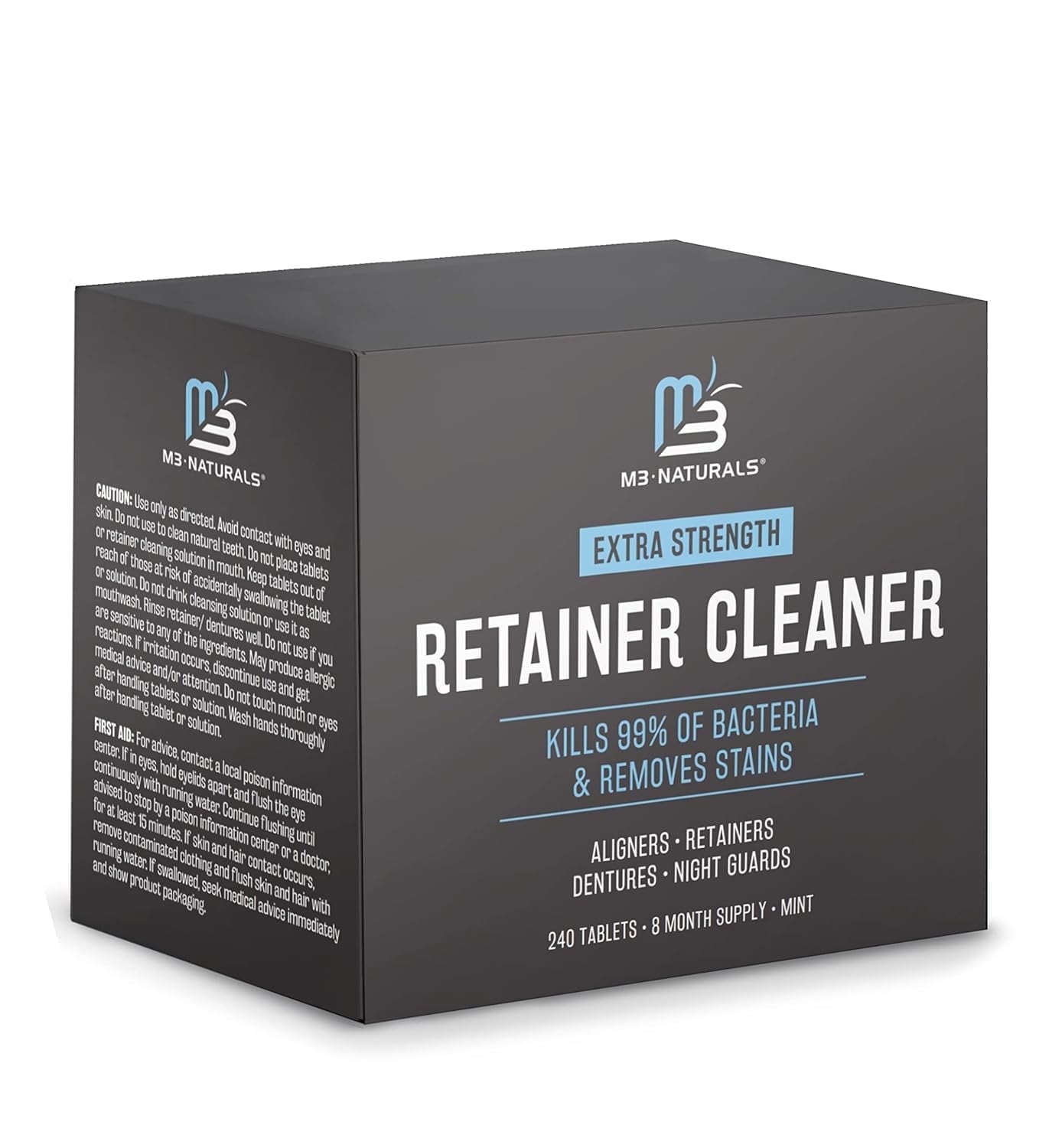 Retainer and Denture Cleansers 240 Tablets Removes Bad Odors ...