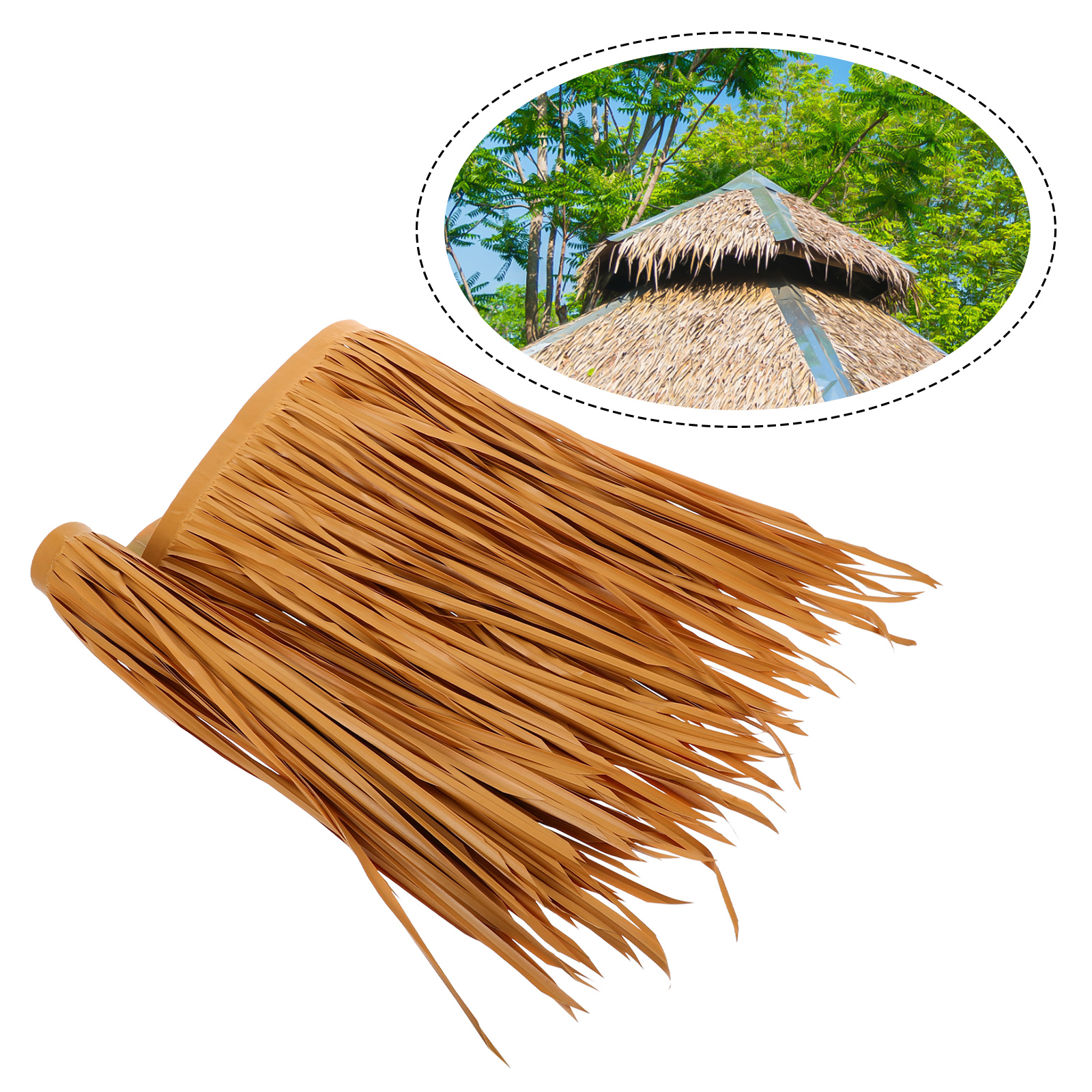 Retardant Thatch Roofing Outside Heat Resistant Artificial Straw ...