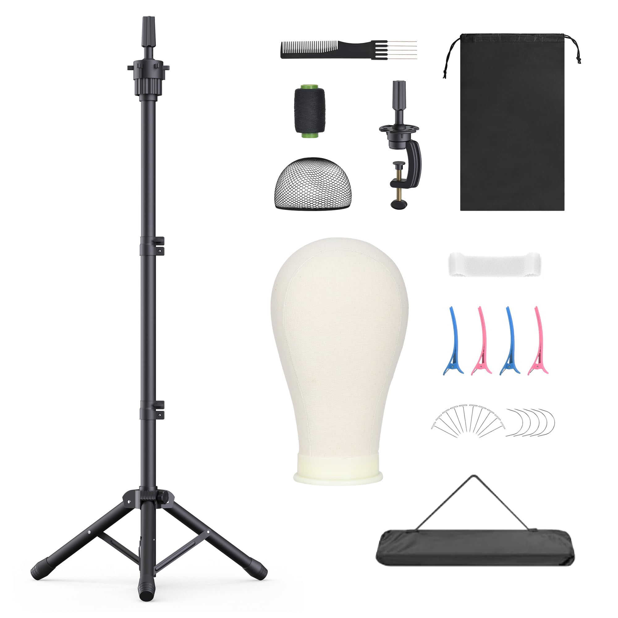 Retbtnm Stand with OLF24 Head 50 Inches, Head Stand with 22 Inches ...