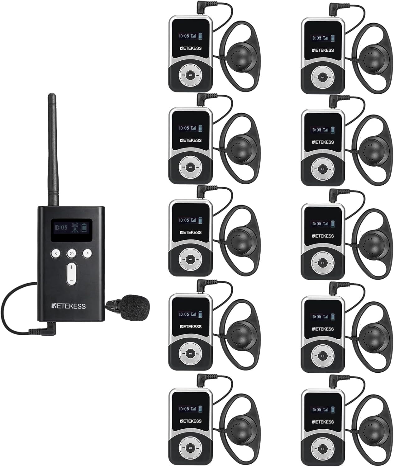 Retekess T130S Wireless Tour Guide System, Church Translation System ...