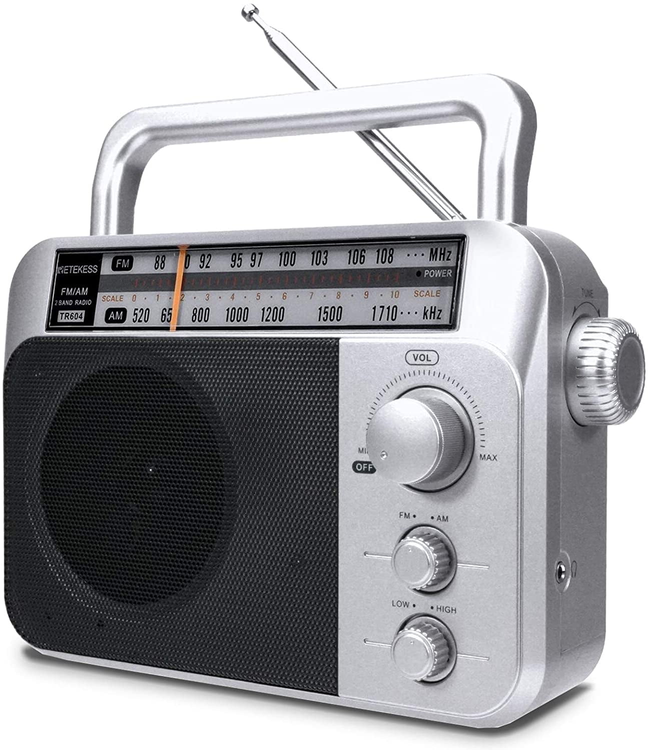 Retekess TR604 Small Operated AM FM Portable Radio with Best Reception ...