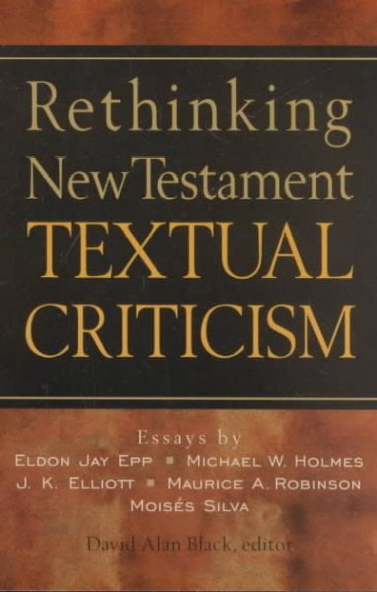 Rethinking New Testament Textual Criticism - Walmart.com