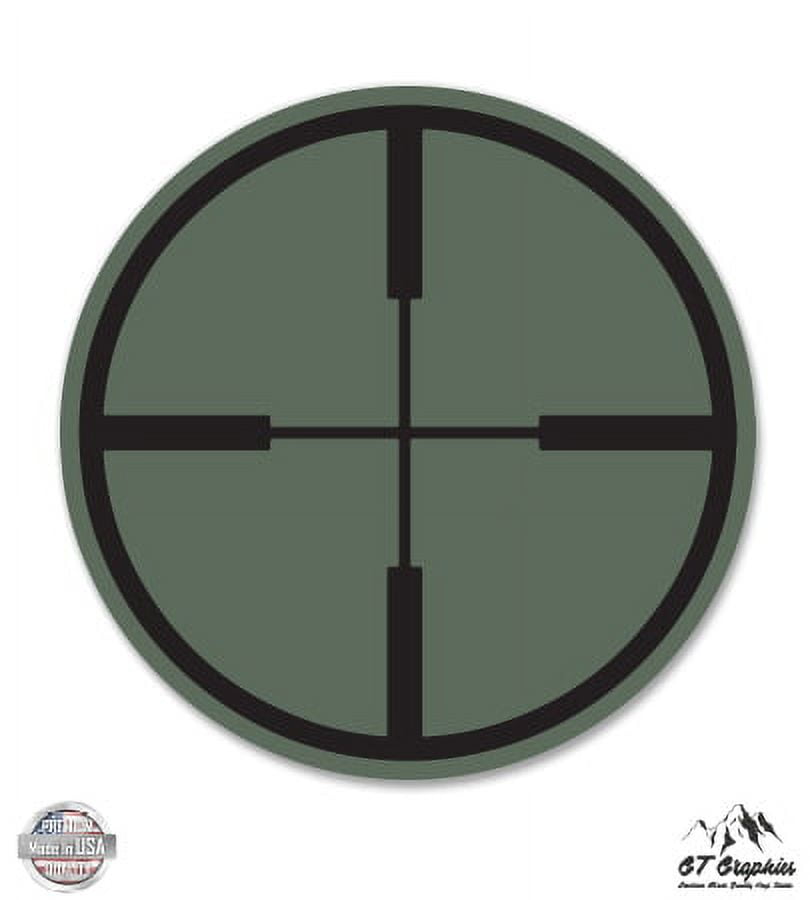 Reticle Crosshair Target - 12" Vinyl Sticker Waterproof Decal - Walmart.com