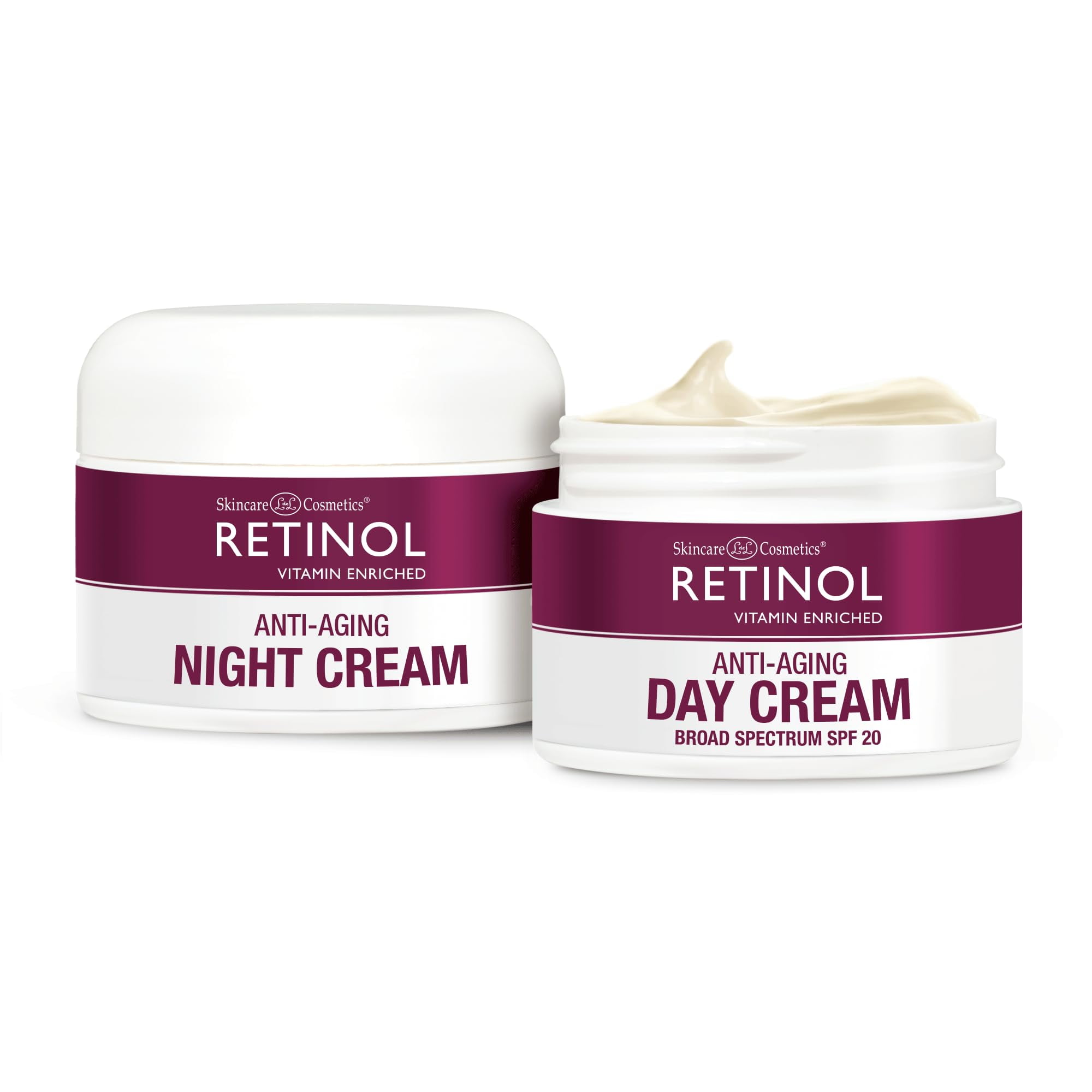 Retinol Anti-Aging, Vitamin Enriched BCA3 Night Cream & Day Cream ...