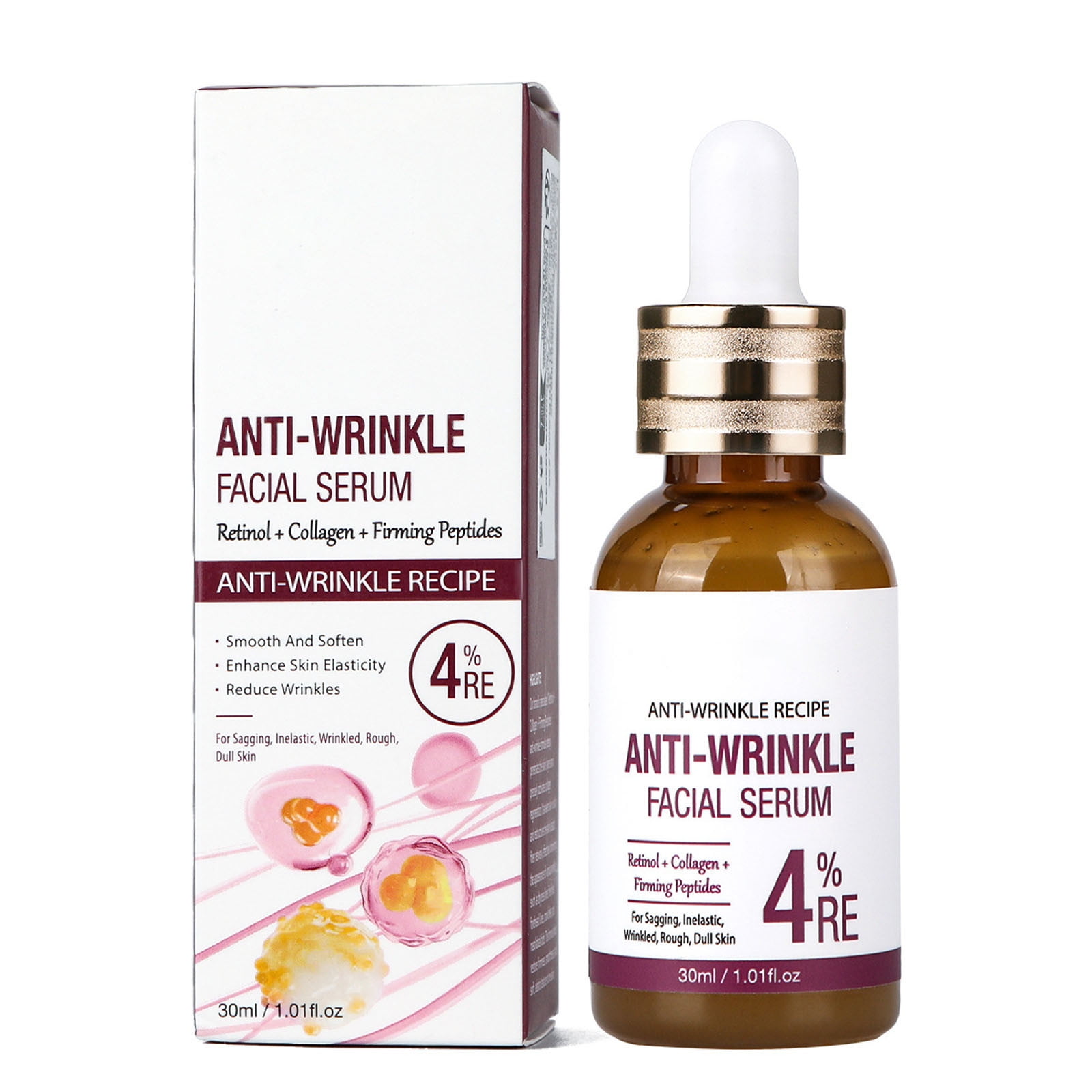 Retinol Anti-Wrinkle Facial Serum – Vitamin A Concentrate Improves Skin ...