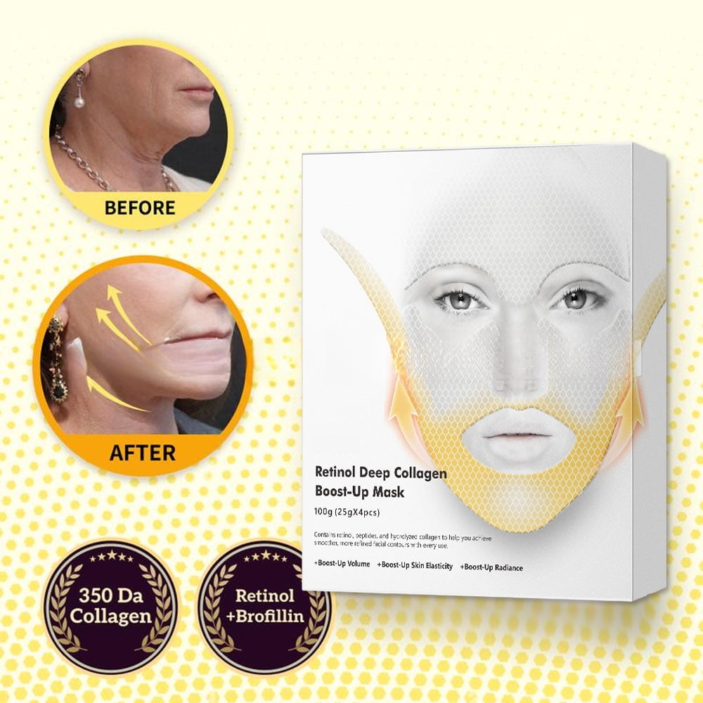 Retinol Collagen Lifting Firming Moisturizing Mask 4 Pieces - Walmart.com