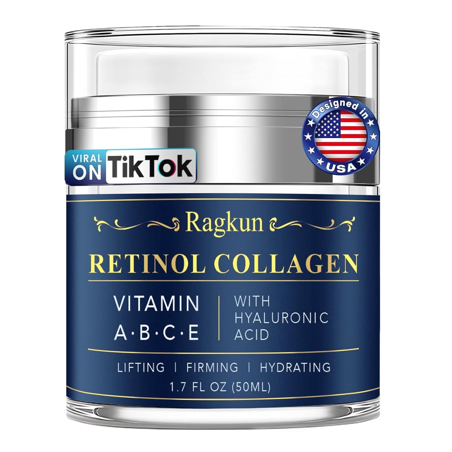 Ragkun Retinol Cream for Face, Collagen Neck Cream, Anti-Aging Day ...