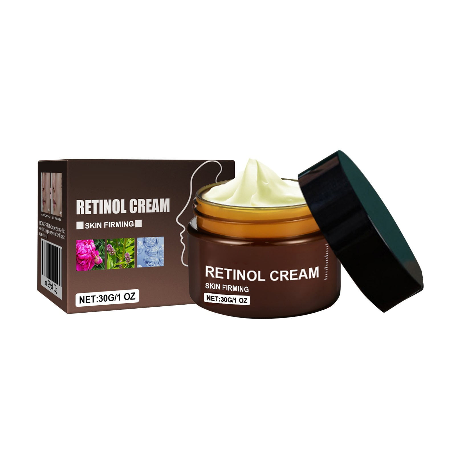 Retinol Cream for Face, Face Moisturizer with Collagen & Hyaluronic ...