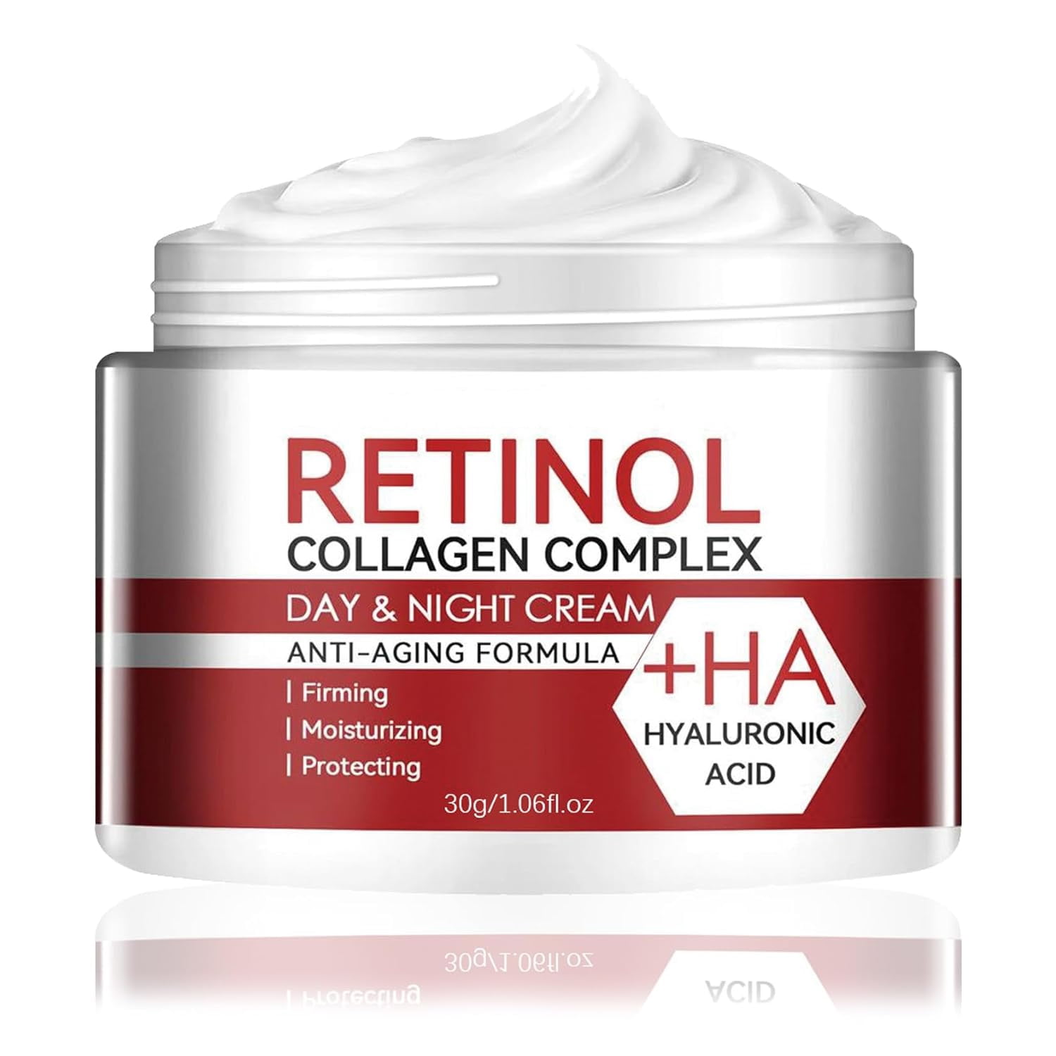 Retinol Cream for Face,Retinol Facial Moisturizer with Hyaluronic Acid ...