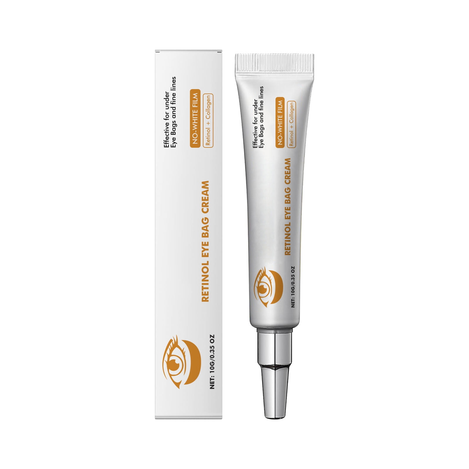 Retinol Eye Bag Cream Effective for under Eye Bags and fine lines NO-WHITE FILM Retinol+Collagen ...