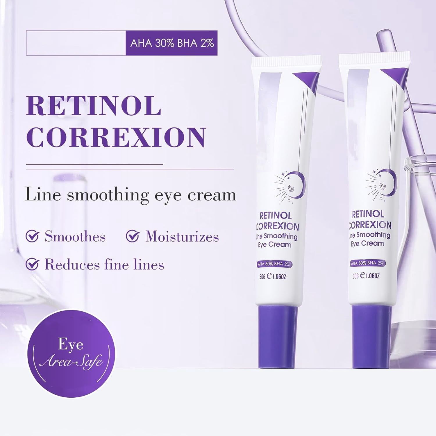 Retinol Eye Cream For Dark Circles, Gentle Exfoliating Eye Cream - Aha ...