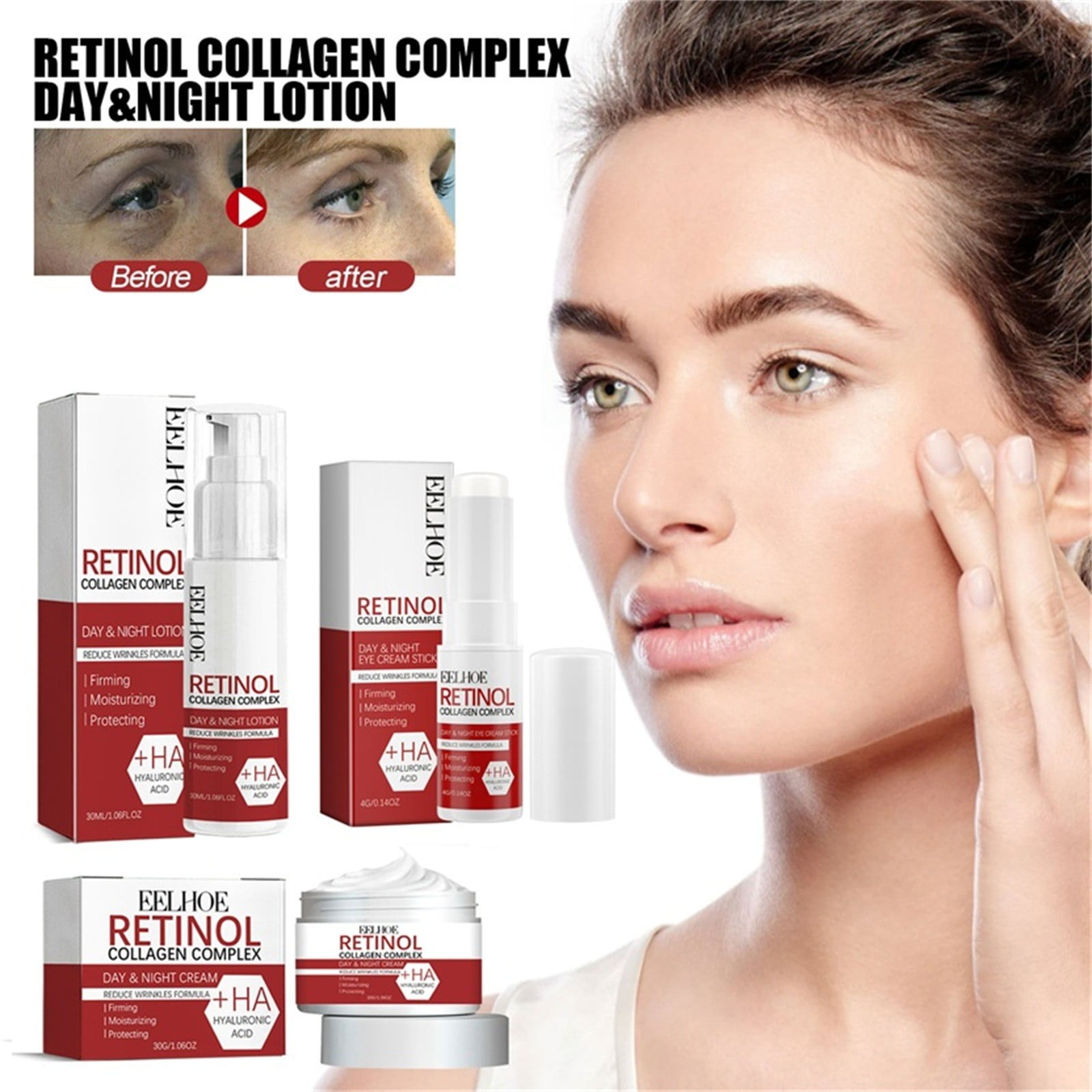 Retinol Eye Cream Stick 4g - Anti-Aging Eye Treatment for Dark Circles ...