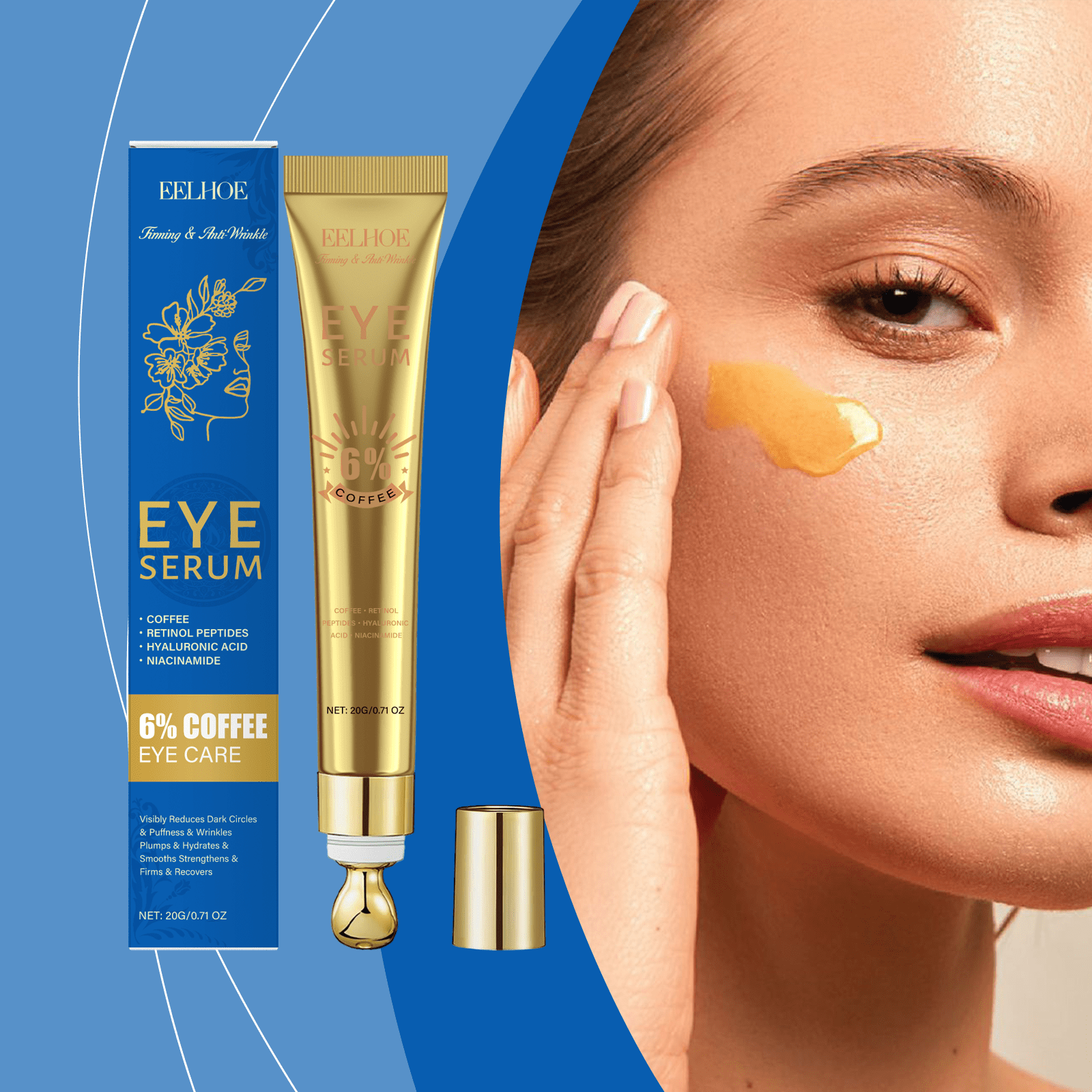 Retinol Eye Essence for Improving Fine Lines and Eye Bags, Hydrating ...