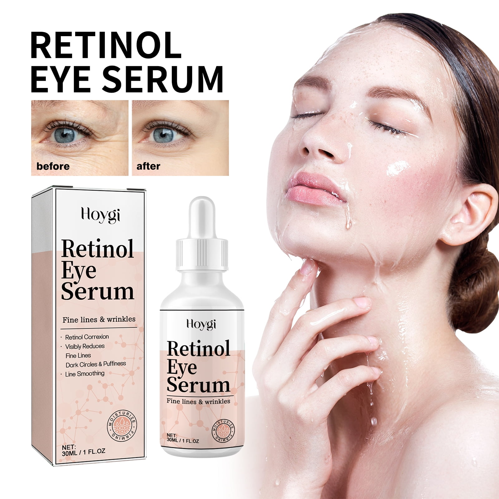 Retinol Eye Serum Reducing Crow's Feet, Under Eye Bags, Dark Circles ...