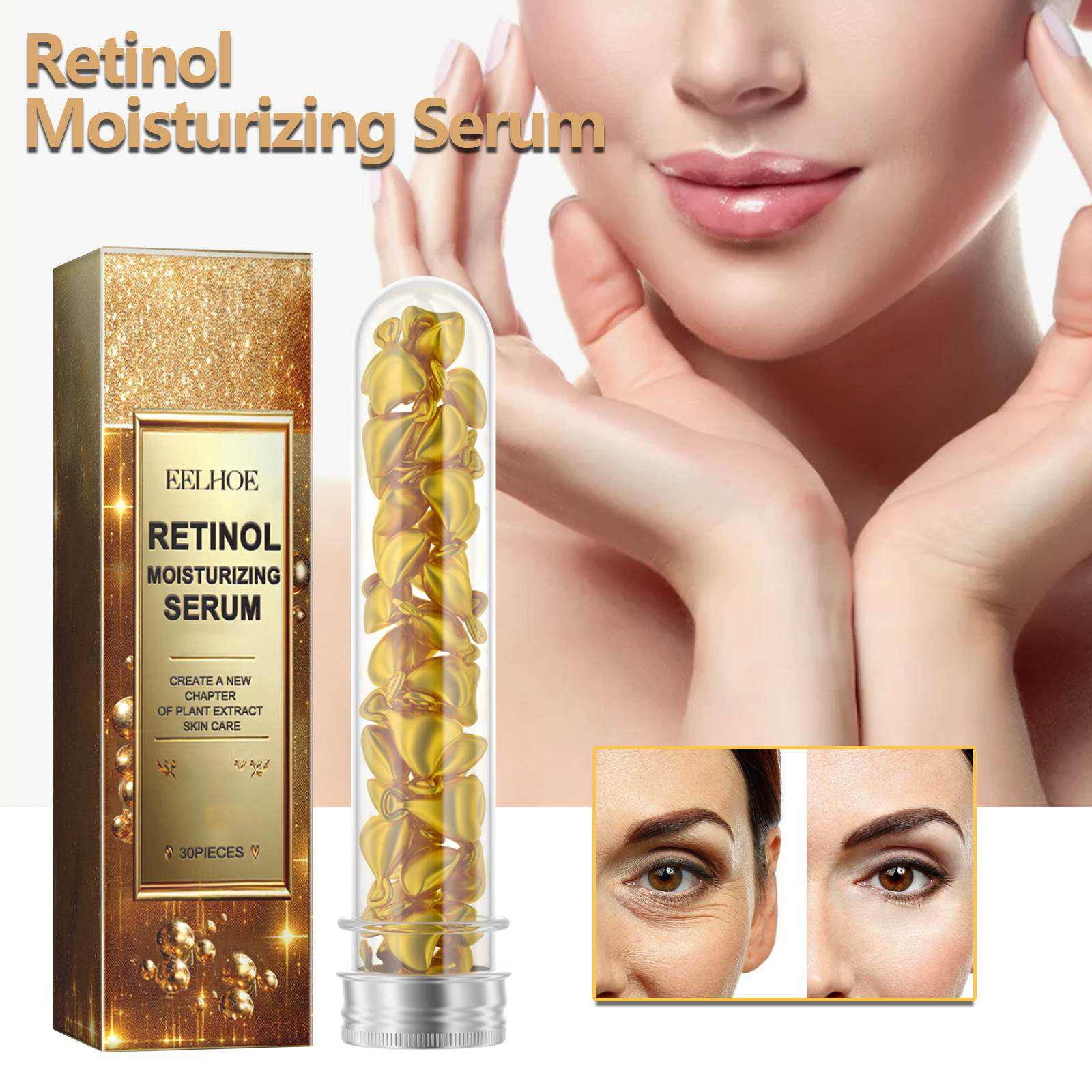 Retinol Facial Capsule Moisturizing Serum 1oz for Skin Tightening ...