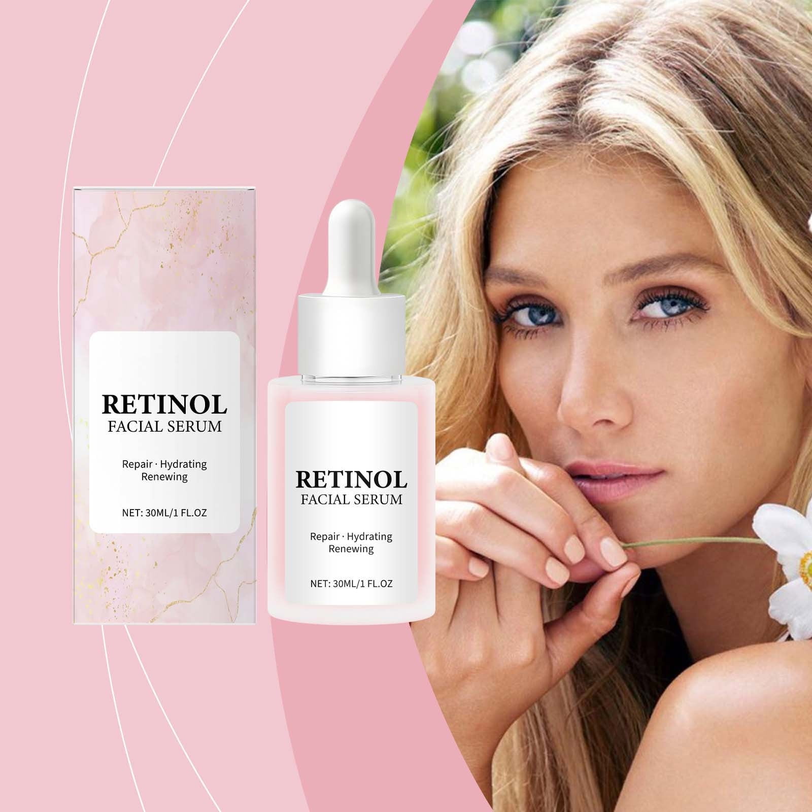 Retinol Facial Serum - Moisturizing & Brightening Anti-Wrinkle ...