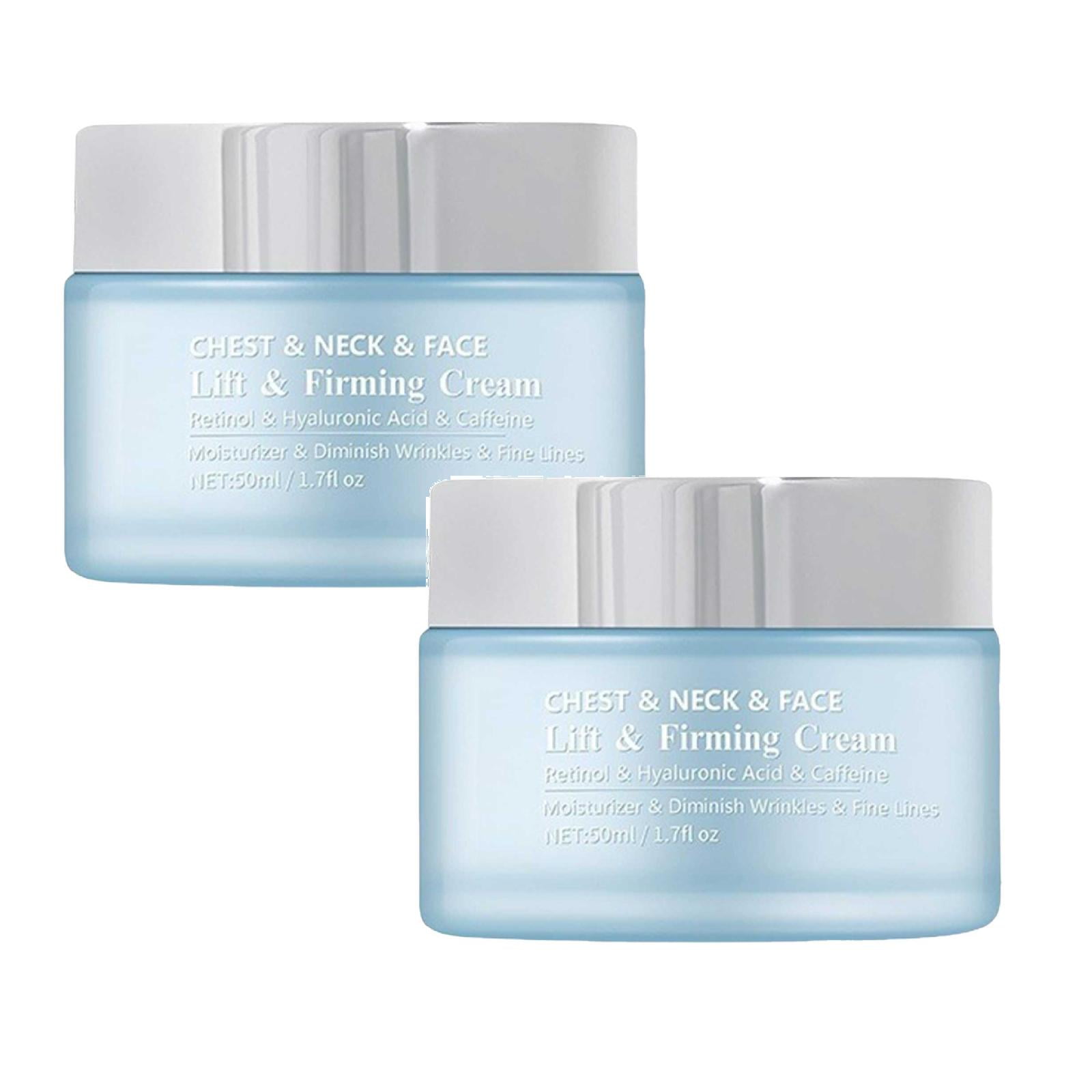 Retinol Neck Cream, Hyaluronic Acid and Caffeine Enriched Neck Firming ...