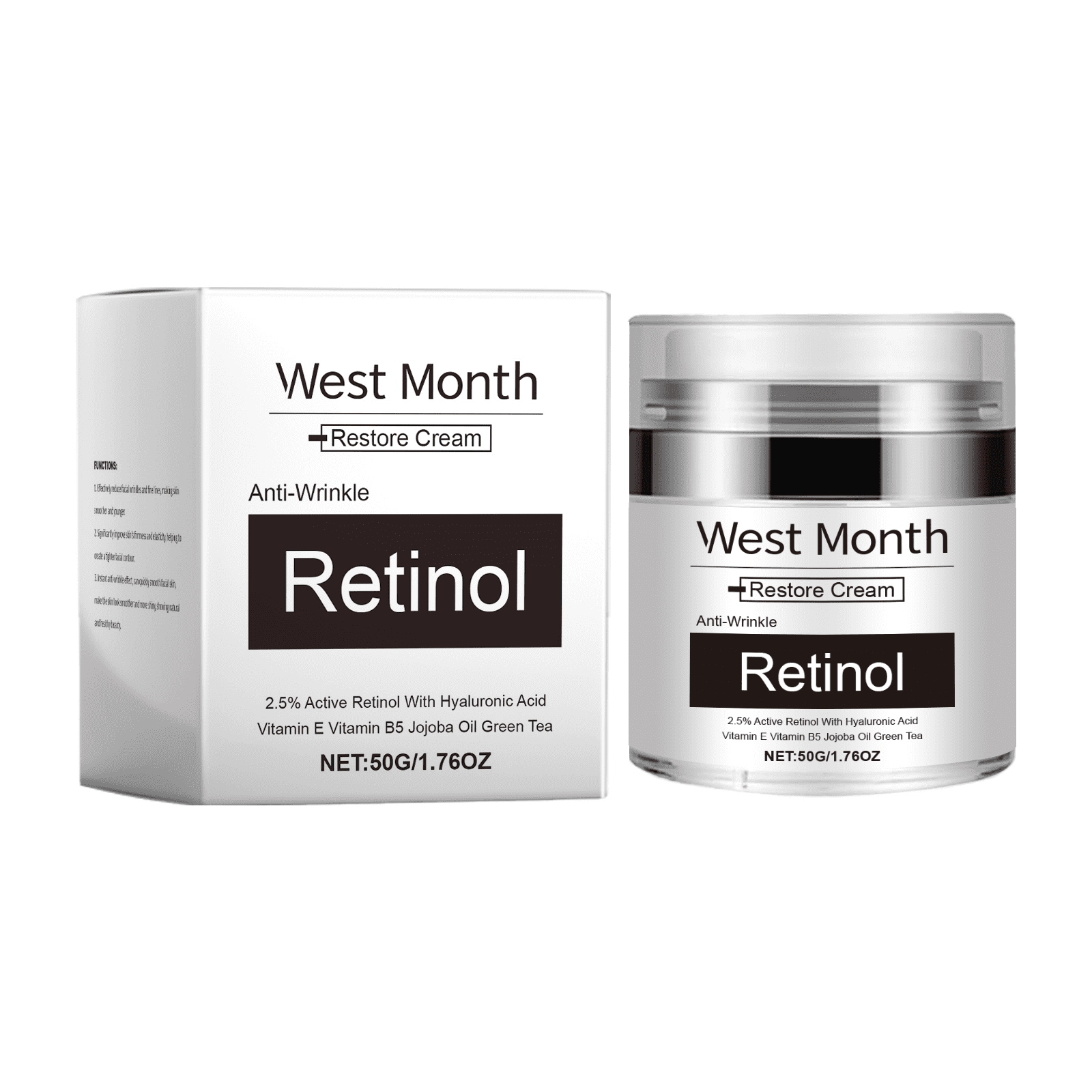 Retinol skin care cream fades fine lines, moisturizes, softens and ...