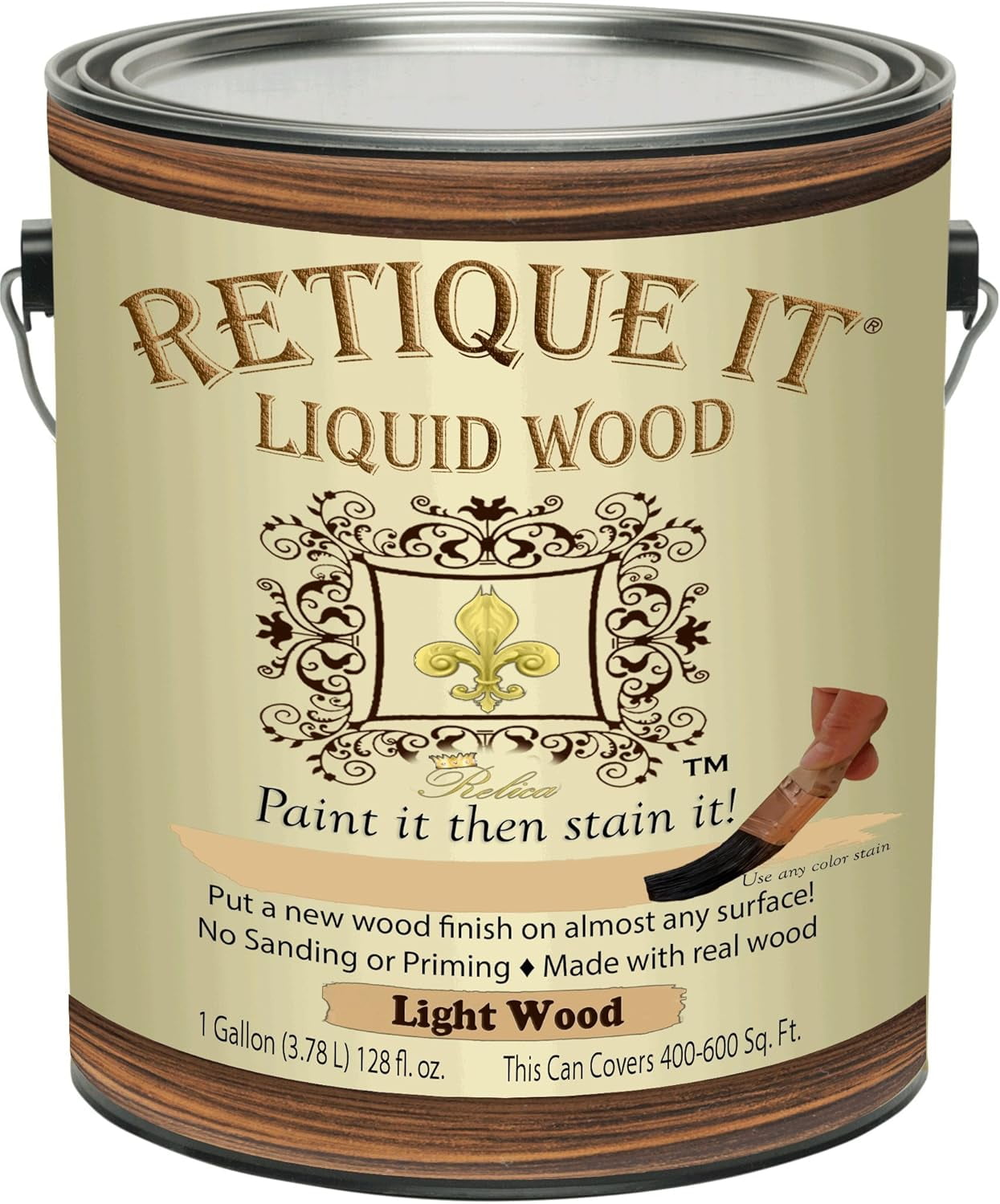 Retique It Gel Stain Liquid Wood Kits Real Paintable Wood. (16 Fl Oz ...