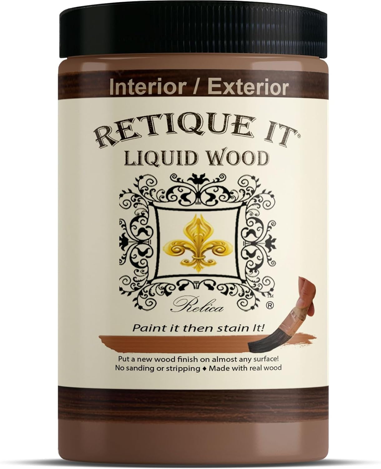 Retique It Gel Stain Liquid Wood Kits Real Paintable Wood. (16 Fl Oz ...