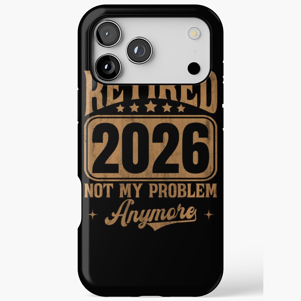 Retired 2026 Men Women Vintage Retirement iPhone Case 17 11 12 13 14 15 ...