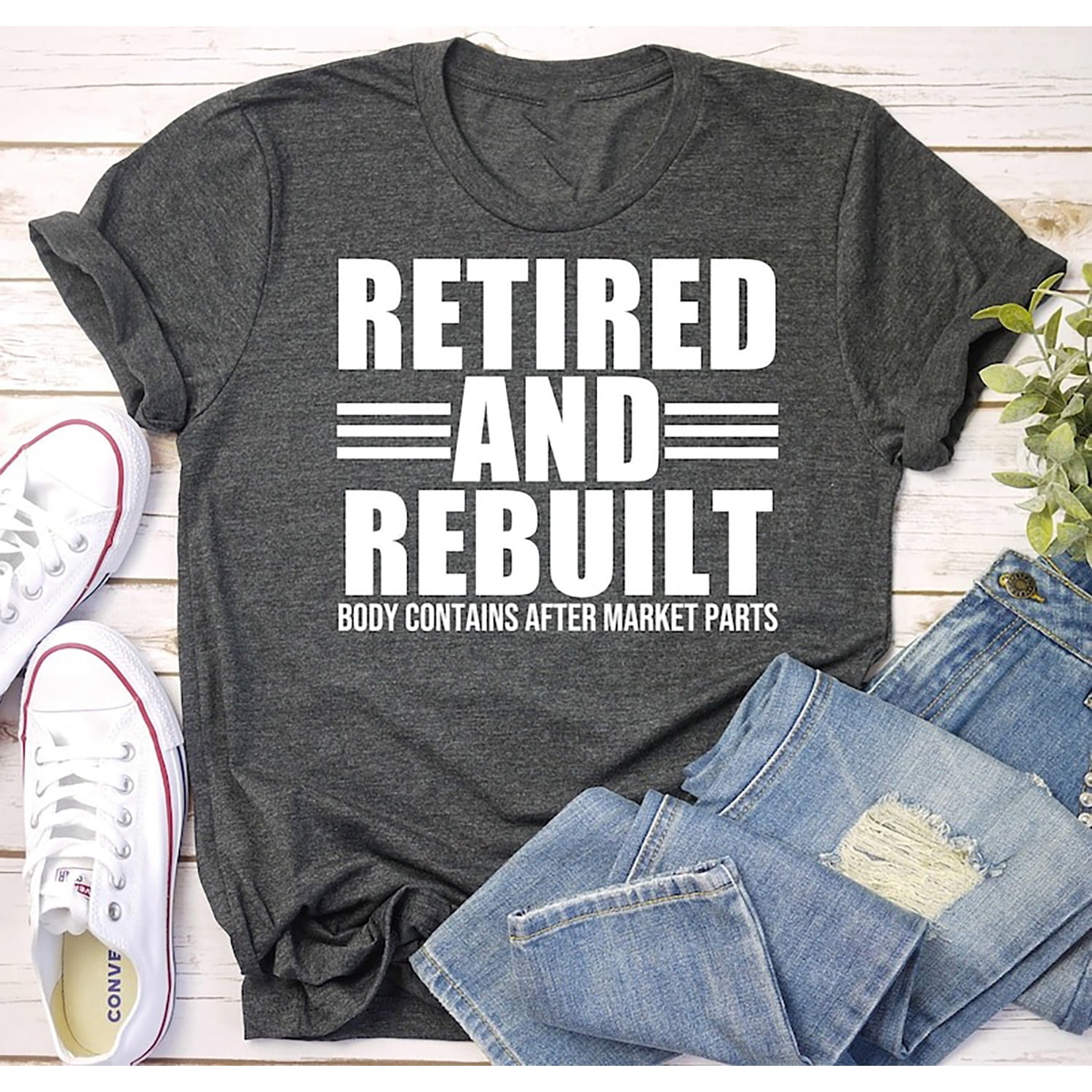 Retired And Rebuilt - Retirement Shirt,Retirement Gift,Hip Replacement ...