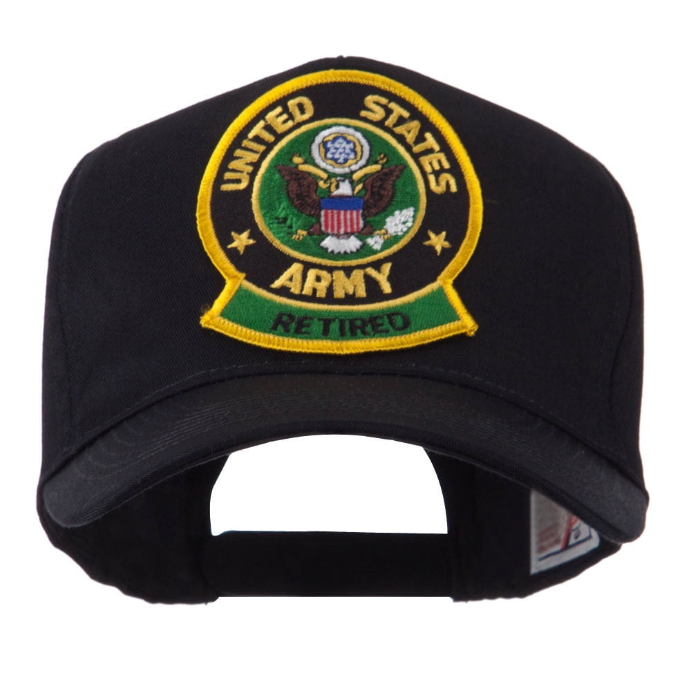 Retired Embroidered Military Patch Cap - Army Retired OSFM - Walmart.com
