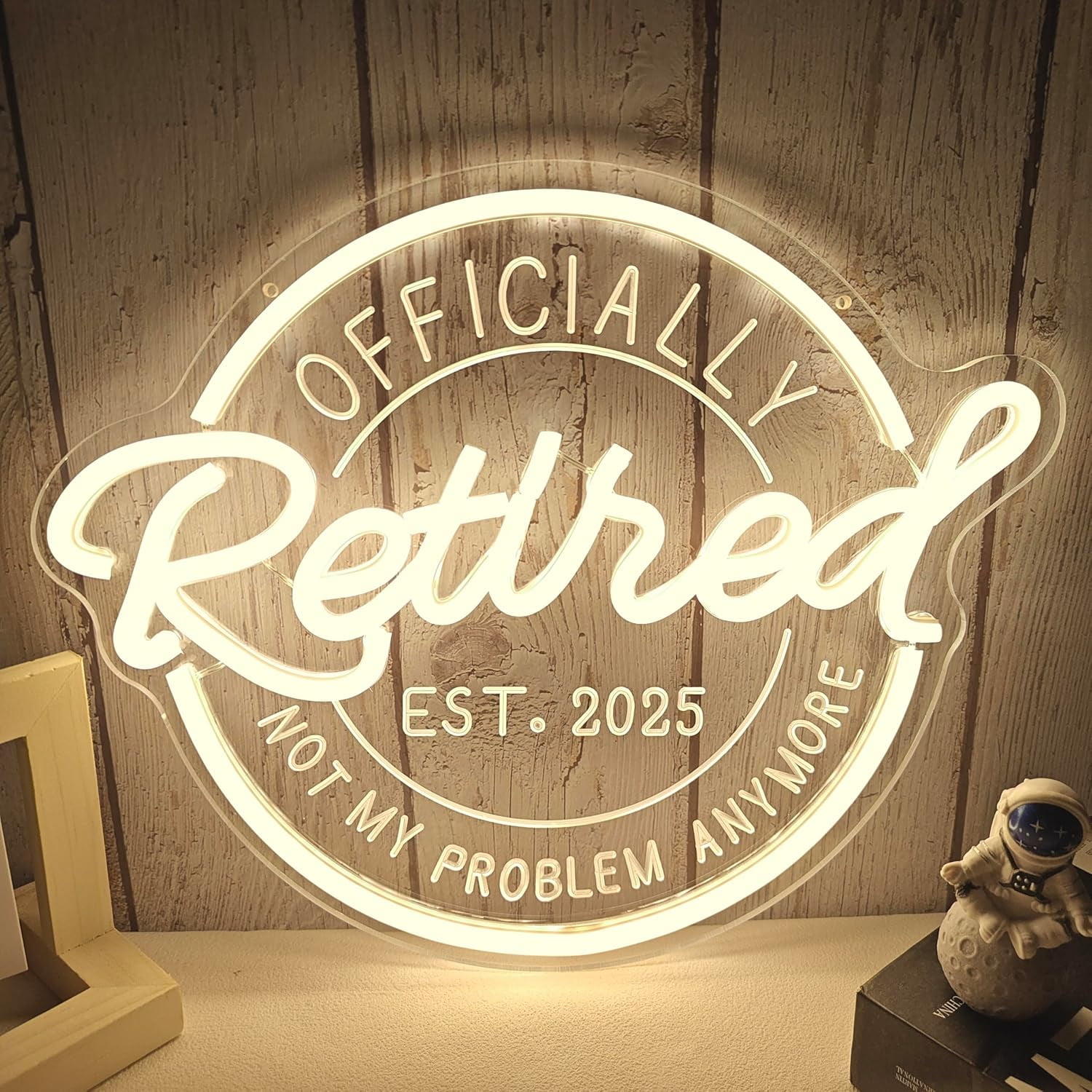 Retired Neon Sign 2025 Officially Retired Led Sign Dimmable Neon Lights ...